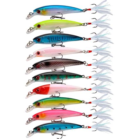 Kit Com 10 Iscas Artificiais Importada Para Dourado Robalo Tucunaré