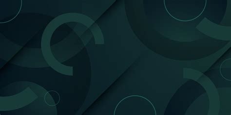 Abstract Geometric Background With Dark Green Color Design Background Simple Overlap Circle