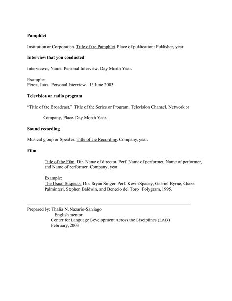 MLA Style Guide Citations And Quotations PDF