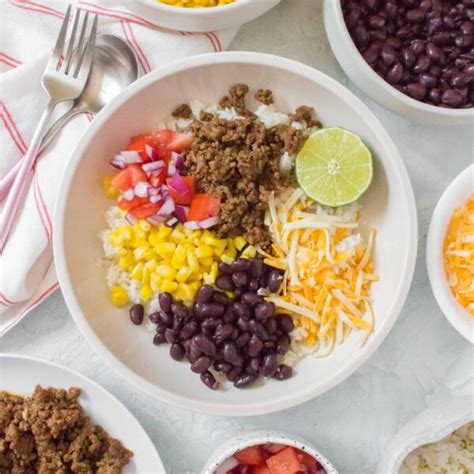 Taco Bowl Meal Prep Carmy Easy Healthy Ish Recipes
