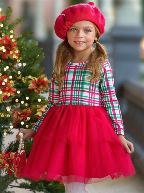 The Best T Green Plaid Holiday Tutu Dress Mia Belle Girls