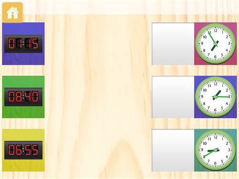 Fire Fag Lær Klokka Analog Digital Og På Engelsk