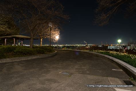 千島公園 昭和山の夜景情報大阪府大阪市大正区 使い道のない風景