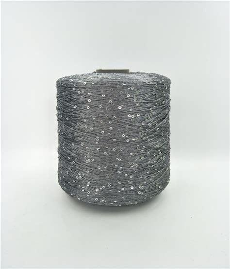 100 Polyester Sequin Knitting Yarn Fancy Yarn Sequins Yarn