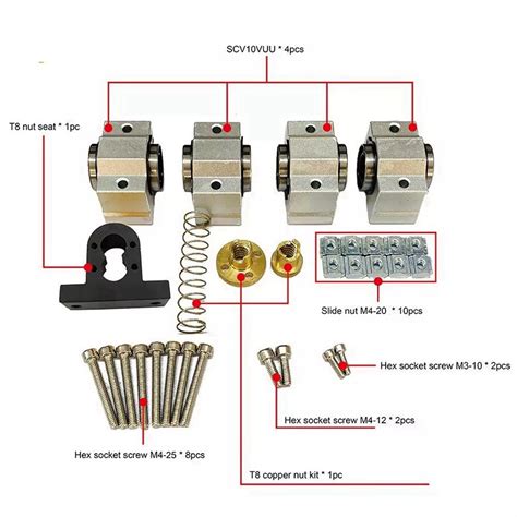 2x Cnc 3018 Pro X Axis Upgrade Kit Suit Cnc Router Grandado