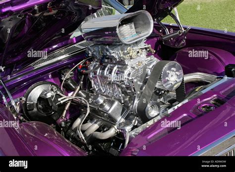 Blown Supercharged Australian Holden V8 Engine Sitting In The Bay Of