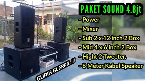 PAKET SOUND MURAH BERKUALITAS 4 8JT SIAP BUNYI YouTube