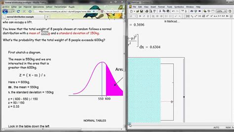 Mathcad Normal Distribution With Mathcad Graph Integrals YouTube