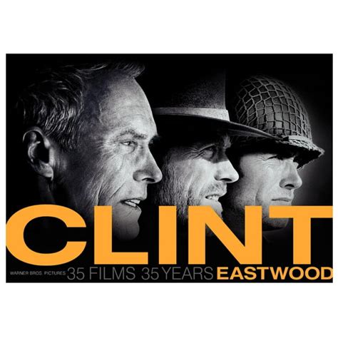 Clint Eastwood Poster Career Face Art Poster 24x36 Multi Color Square