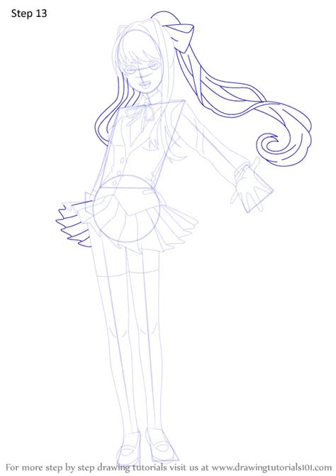 How To Draw Monika From Doki Doki Literature Club Doki Doki