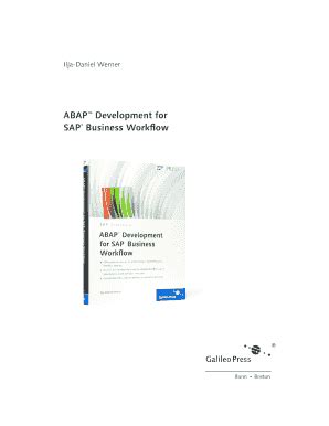 Abap Development For Sap Business Workflow Pdf Fill And Sign Printable Template Online