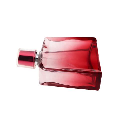 2020 Hot Sale Square Red Gradient Luxury Perfume Bottle 90 Ml For Women