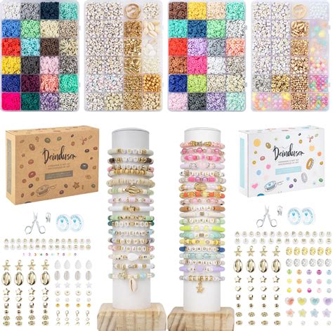 Amazon Deinduser Classic Bracelets Making Kit Clay Beads For Bracelets Making Clay