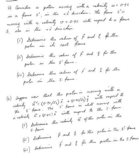 Solved A Consider A Proton Moving With A Velocity U 0