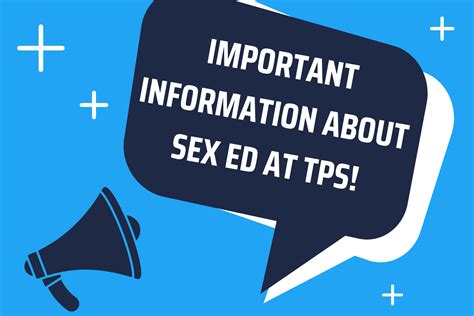 Important Information About Sex Ed At Tps Amplify