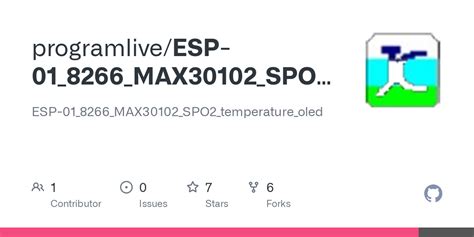 github programlive esp 01 8266 max30102 spo2 temperature oled esp 01 8266 max30102 spo2