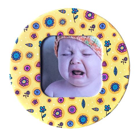 Комплект от 10 кръгли магнита с рамка за снимки Createur модел пуканки Emagbg