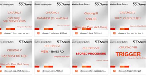 Giáo Trình Bài Giảng Microsoft Sql Server Toàn Tập Nhà Sách Tin Học