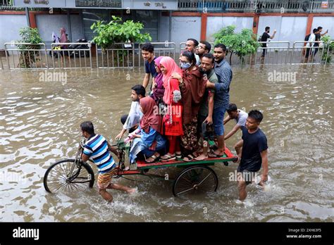 July 12 2024 Dhaka Dhaka Bangladesh 130 Millimeters Of Rain In 6