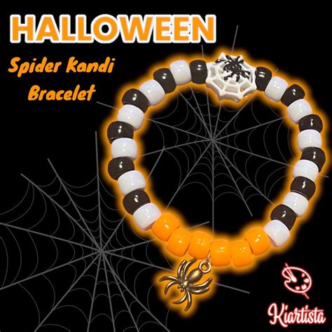 Spider Kandi Bracelet Halloween Lovers Etsy
