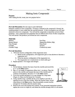 Fillable Online Making Ionic Compounds Fax Email Print PdfFiller