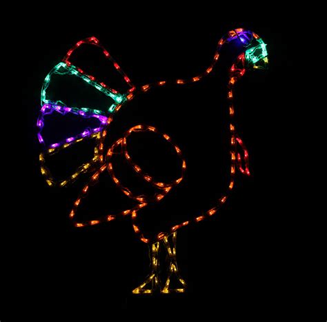 Loris Lighted Dlites Thanksgiving Turkey Holiday Lighted Display