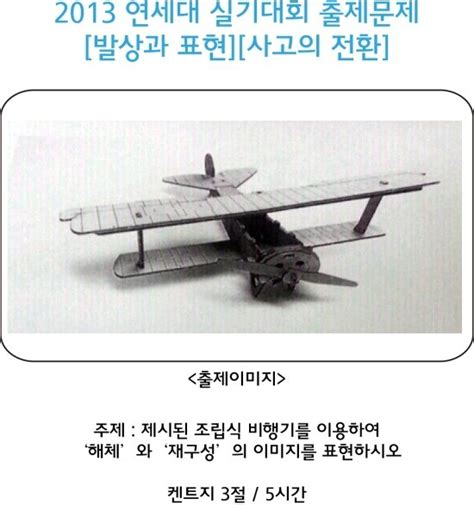 2013 연세대 미대 발상과표현 사고의전환 실기대회 주제 출제문제 전년도 수상작 강남미술학원 입시미술 네이버 블로그