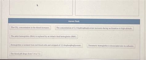 Solved The Graph Represents The Adult Hemoglobin Binding