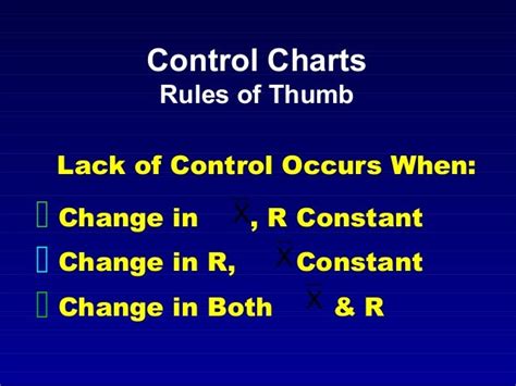 Control Chart Rules Of Thumb Ponasa