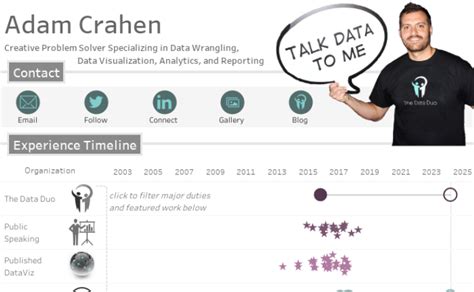 Interactive Resume Gallery Tableau Public