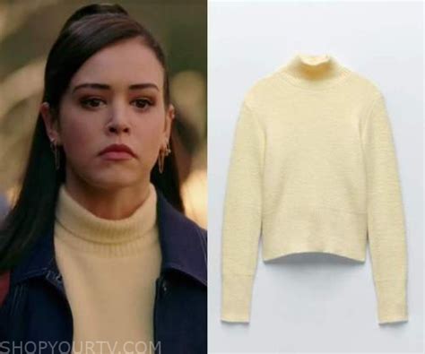 Legacies Season 3 Episode 10 Josies Yellow Soft Knit Sweater Shop