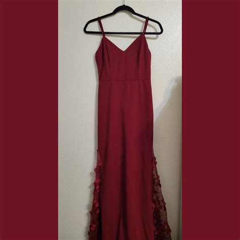 Dark Red Burgundy Dress Dark Feminine Light Depop