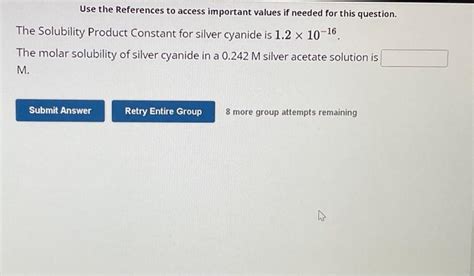 Solved The Solubility Product Constant For Silver Sulfite Is