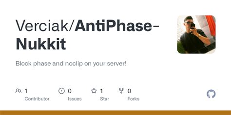 GitHub Verciak AntiPhase Nukkit Block Phase And Noclip On Your Server