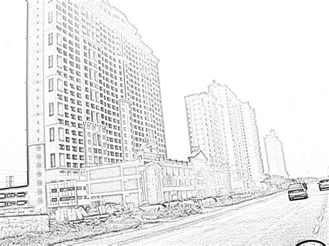 Coloriage Gratte ciel 65975 Bâtiments et Architecture Dessin à