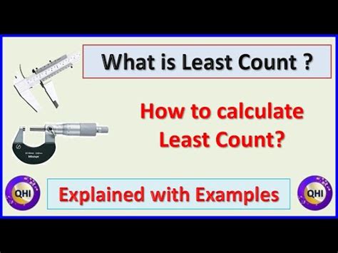 What Is Least Count And Its Formula YouTube
