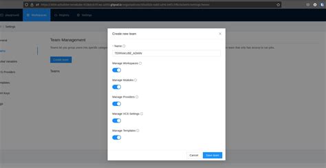 Ephemeral Workspaces Terrakube