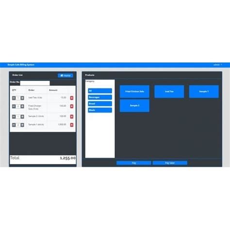 Jual Aplikasi Cafe Dan Resto Berbasis Web Dan Source Code Shopee