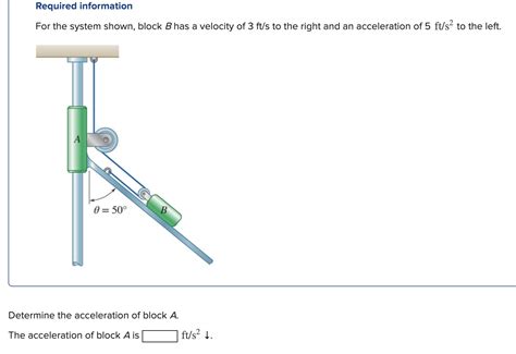 Solved Required Informationfor The System Shown Block B