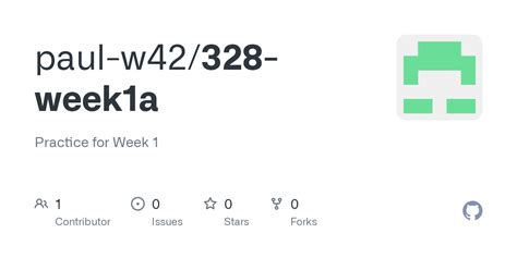 Github Paul W42328 Week1a Practice For Week 1