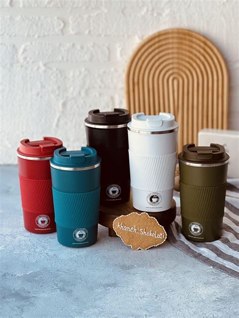 خرید تراول ماگ 510 دور سیلیکون Caka Coffee Cup خانه شکلاتی