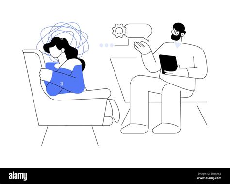 Psychiatric Session Abstract Concept Vector Illustration Stock Vector