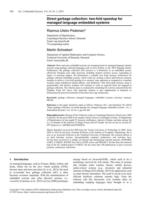 pdf direct garbage collection two fold speedup for managed language