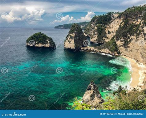 Pantai Atuh Beach In Nusa Penida Island Bali Indonesia Stock