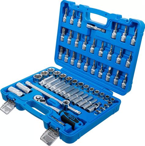 Bgs Technic Socket Set 10 Mm 3 8 Drive Inch Sizes 61 Pcs