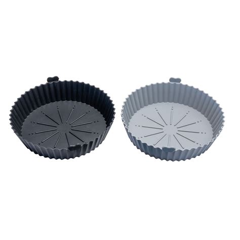 Cuisena Air Fryer Silicone Square Basket Blackgrey 21cm Set2 Chef Shop