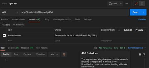 Простой сервис аутентификации и авторизации по Jwt на основе фильтров