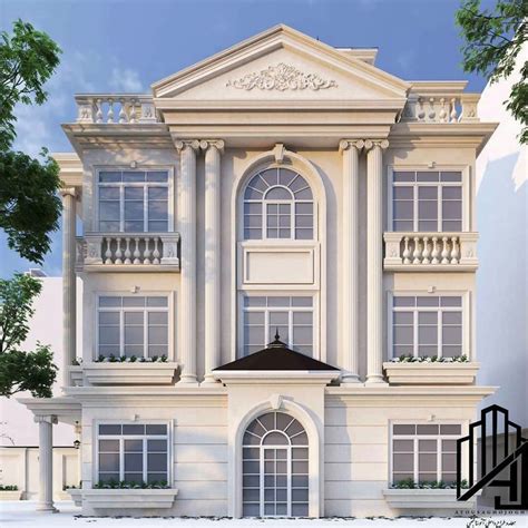 تصميم واجهة كلاسيك من تصميم ايجي ريفيت Architecture Building Design