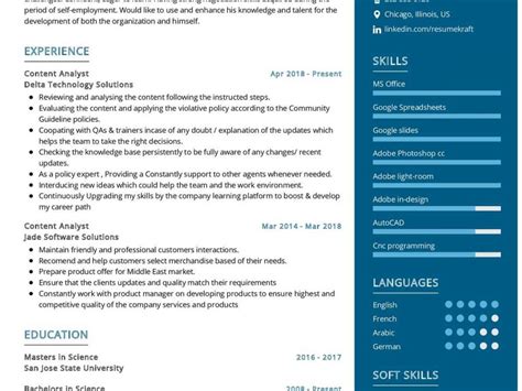 Content Analyst Resume Example In 2025 Resumekraft