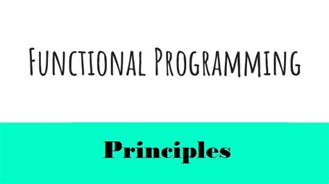 What Is Functional Programming And Its Basic Principles TechMused
